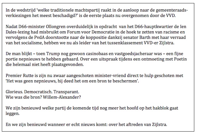 Politiek met de Knip-Oog (7) – Oog op Blaricum